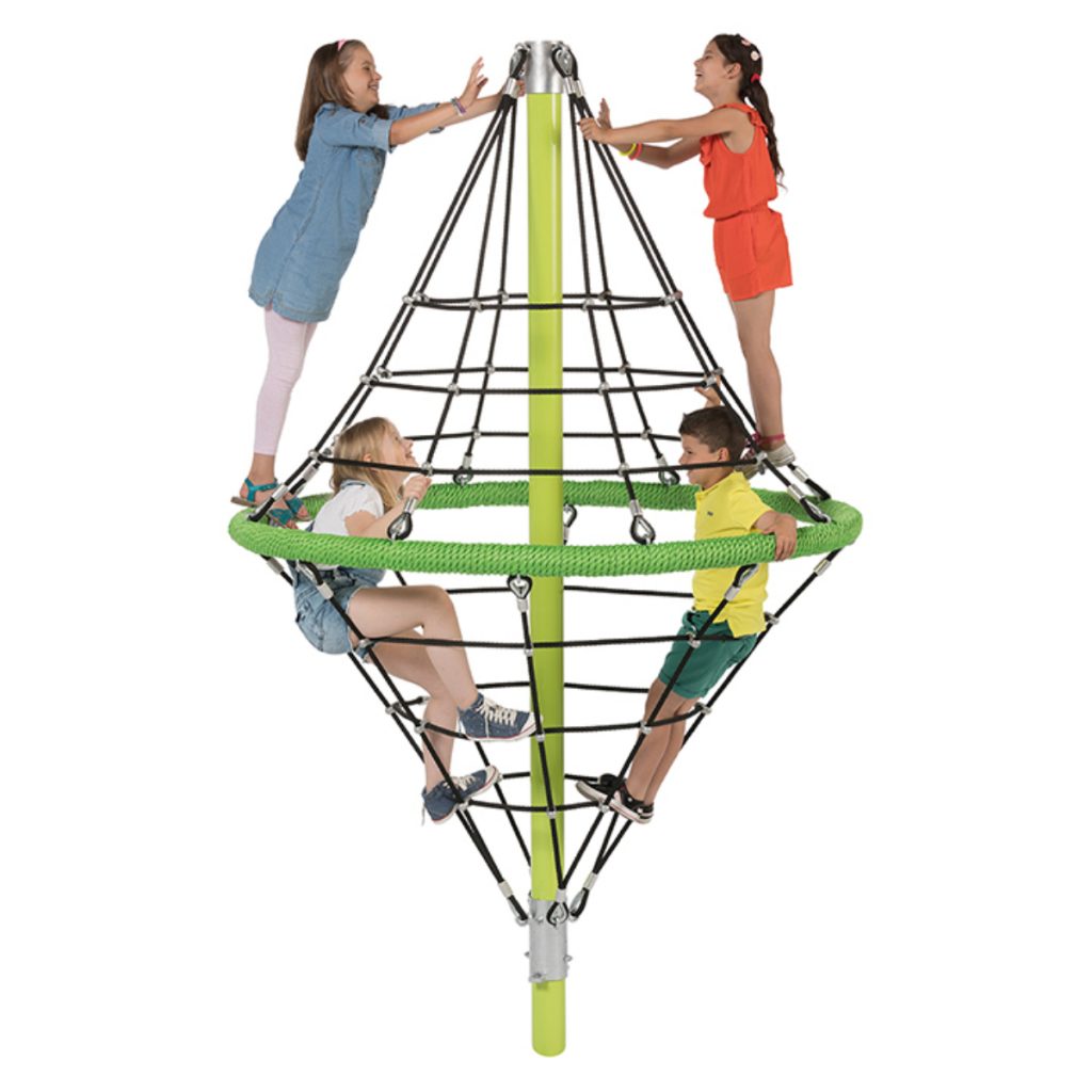 Armed Rope Pyramid Net 4.5m • STT Swings